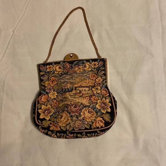Charlet | Bags | Vintage Small Tapestry Evening Purse | Poshmark